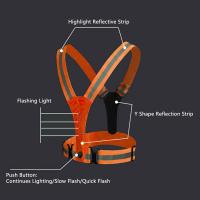 China Unsiex USB Hi Vis Waterproof Jacket Safety Vest With Flashing Lights 360 Degrees for sale