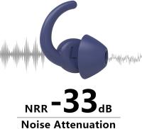China Shipyard 33dB NRR Waterproof Noise Reduction Ear Plugs ANSI AS NZS for sale