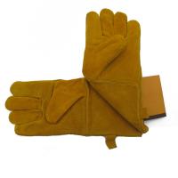 China 1.2mm Cowhide Leather Grill Oven Mitts 662F for sale