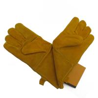 China 1.2mm Cowhide Leather Grill Oven Mitts 662F for sale