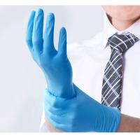 China 0. 12mm 0. 08mm Disposable Nitrile Powder Free Gloves AQL1.5 AQL4.0 for sale