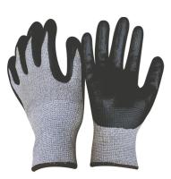 China String Cotton Knitted Cut Resistant Pu Gloves Ultra Firm Food Grade for sale