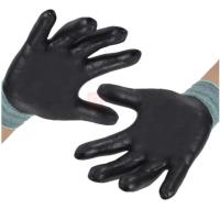 China Impact Cut Level 5 Nitrile Dipped Cut Resistant Gloves 28cm For Gardening for sale