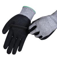 China Impact Cut Level 5 Nitrile Dipped Cut Resistant Gloves 28cm For Gardening for sale