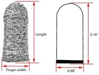 China Sculpting Cut Resistant Gloves 5g Finger Tip Covers Abrasion Resistan for sale