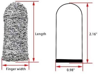 China Sculpting Cut Resistant Gloves 5g Finger Tip Covers Abrasion Resistan for sale