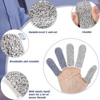 China FuXing Anti Slip Anti Cut HPPE Finger Cots EN420 EN388 for sale