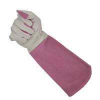 China Rose Pruning Elbow Heavy Duty Gardening Gloves Ladies Abrasion Resistant for sale
