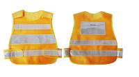 China Chemical Fiber Lattice Yellow Security Hi Vis Vest ISEA Class 2 for sale