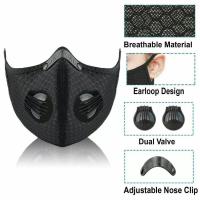 China 2 Valves Carbon Filters Disposable Medical Masks 35*15cm Replaceable Activated for sale