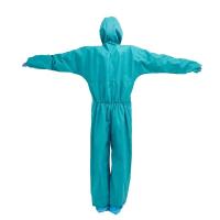 China Zipper Front Cleanroom Disposable Coverall With Hood Germfree for sale