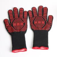 China Silicone Aramid 33cm Baking Oven Heat Protection Gloves 270g/Pair for sale