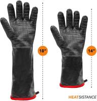 China FuXing 18'' Smoker Long Sleeve Heat Protection Gloves Slip Resistant for sale