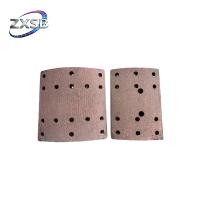 China FAW Jiefang J6 J6P Heavy Duty Truck Front Axle Drum Brake Lining Pad 3501407-X117 for sale