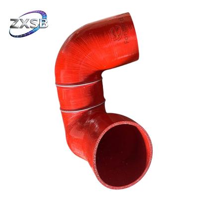 China SANY Spare Parts Engine Intake System QDP005574255 Air Filter Outlet Pipe for 318 Concrete Mixer Truck for sale