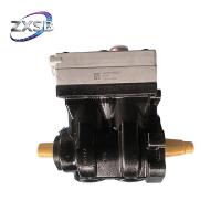 China SINOTRUK HOWO WD615 Engine Air Compressor Assembly Double Cylinder Air Brake System VG1093130001 for sale