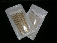 China 100% Cotton Alcohol Swabstick 14mm Fiber Length Medical Tipped Applicator for sale