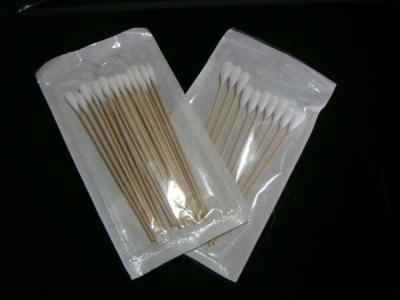 China 100% Cotton Alcohol Swabstick 14mm Fiber Length Medical Tipped Applicator for sale