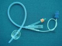 China Medical Grade Silicone Foley Catheter with Temperature Sensor 24Fr 400mm for sale