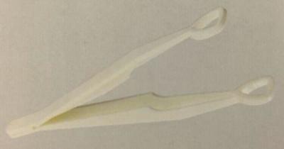 China Medical Grade Disposable Forceps Rounded Tip 20cm PP ABS Nylon Surgical Tweezers for sale