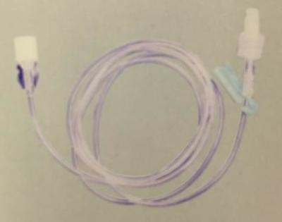 China EO Sterilization Pump Infusion Set Plastic with Luer Lock Connector 360° Rotation for sale