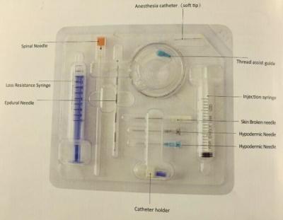 China Medical Grade PVC Epidural Anesthesia Catheter Transparent 22G for sale