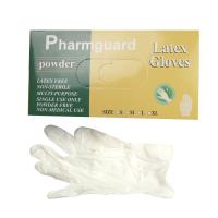 China Disposable Medical Latex Gloves Powdered Sterile 100 Pcs for Examination Protection for sale