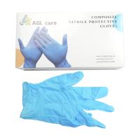 China Disposable Nitrile Gloves Powder-Free High Elastic Medical Grade Blue 100pcs per Box for sale