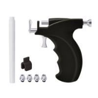 China Yellow Hospital Medical Ear Piercing Gun Kit for Ear Nose Navel Body Piercing with Accessories for sale