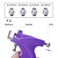 China Yellow Hospital Medical Ear Piercing Gun Kit for Ear Nose Navel Body Piercing with Accessories for sale