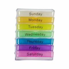 China Detachable 28 Compartment Plastic Medicine Box for Health Food Storage for sale