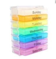 China Detachable 28 Compartment Plastic Medicine Box for Health Food Storage for sale