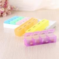 China 28 Grid Travel Pill Case Split Single Portable Colorful Medicine Box 7 Days for sale