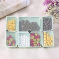 China 7 Compartment Magnetic Medicine Box Portable Folding Health Care Storage for Hospital Medical Supplies for sale