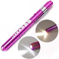 China Aluminum Alloy Nurse Penlight with Pupil Gauge LED Medical Pen Light 5 Lumens 2 AAA for sale