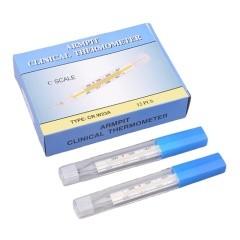 China Large Screen Glass Mercury Thermometer Armpit Body Temperature 1Pc for Home Health Care for sale