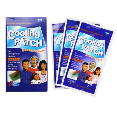 China Adult Physical Cooling Fever Reduction Sticker 10-Pack Heat Dissipation Patch for sale
