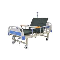 China Multifunctional Geriatric Nursing Bed Hospital Medical Furniture 2 Crank Shake System for sale