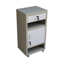 China Stainless Steel Hospital Bedside Storage Cabinet 2-Drawer Nursing Home Medical Furniture for sale