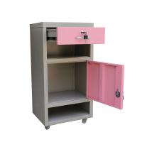China Stainless Steel Hospital Bedside Storage Cabinet 2-Drawer Nursing Home Medical Furniture for sale