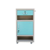 China Stainless Steel Hospital Bedside Storage Cabinet 2-Drawer Nursing Home Medical Furniture for sale