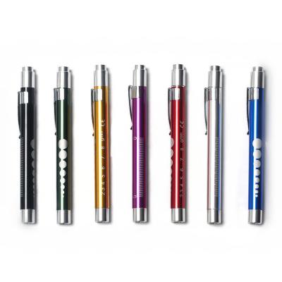China Medical LED Pen Light Flashlight 5 Lumens Yellow Inspection Ear Lamp for Pupil Exam for sale
