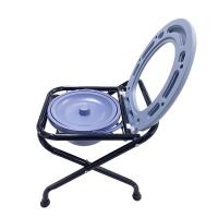 China Movable Foldable Disabled Toilet Chair with Bedpan for Elderly Pregnant 150kg Capacity for sale