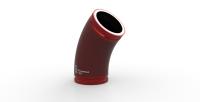 China High Pressure Hydraulic Wear Resistant Elbow Pipe 275x45 6.0mm Inner Wall Double Layered for sale