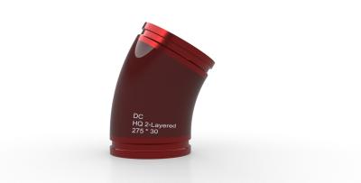 China Double Layered 275x30 Pipe Elbow for High Pressure Hydraulic Wear Resistant Concrete Pump for sale
