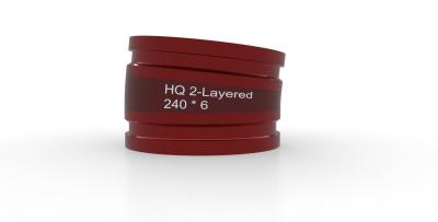 China Double-Layered Threaded Elbow Pipe 240mm x 06mm 9 Degree for High Pressure Hydraulic Wear for sale