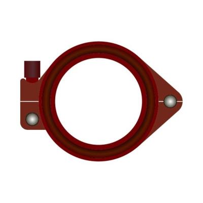 China Pipe System Rubber Seal Gaskets Toggle Couplings Red 125mm for sale