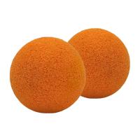 China Orange Soft Sponge Cleaning Ball 150mm Natural Rubber Concrete Pump Pipe Cleaner for sale