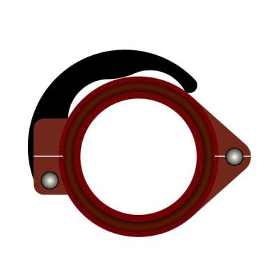 China Chemical Resistant 125mm Snap Coupling Red Rubber Seal ISO9001 Certified for sale