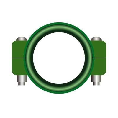China 125mm Two Bolt Couplings Green custom rubber seals for sale